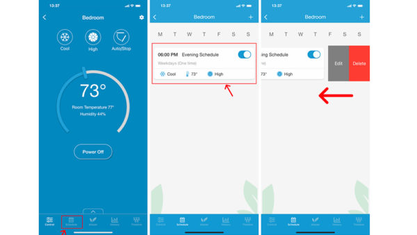 How to Set up a Daily/Weekly Schedule for Your Room AC